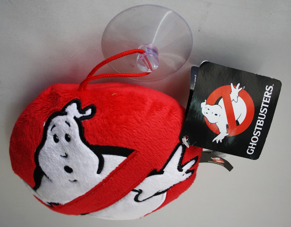 RARE 2014 GHOSTBUSTERS 6" WHITE GHOST PLUSH TOY SUCTION CAP PLAY BY ...
