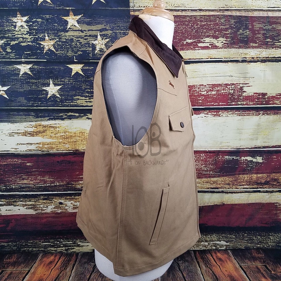 Wyoming Traders Mens Cody Conceal Carry Zip Up Canvas Ranch Wear Cowboy ...
