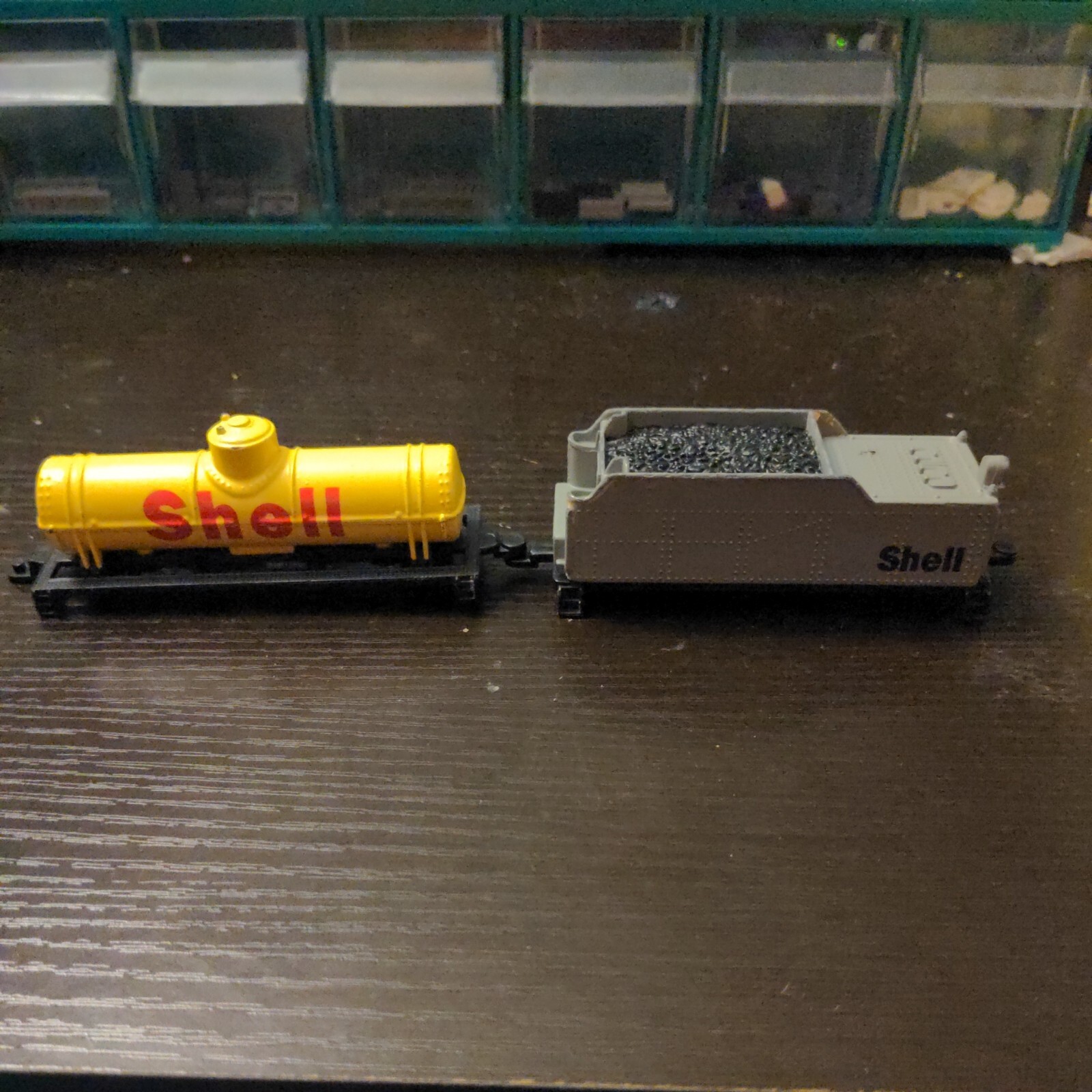 Fletcher-Barnhardt & White Toy Trains Shell Oil Tanker and Coal Car | eBay