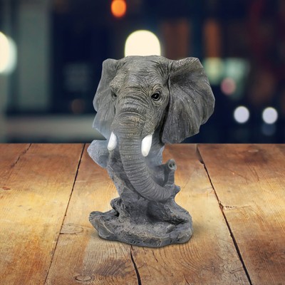 5.25"H Elephant Bust Figurine | eBay