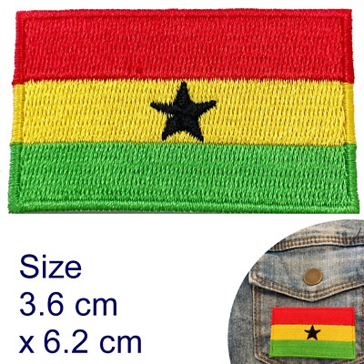 Ghana flag iron on patch Ghanaian Accra Africa flags iron-on patches | eBay Australia