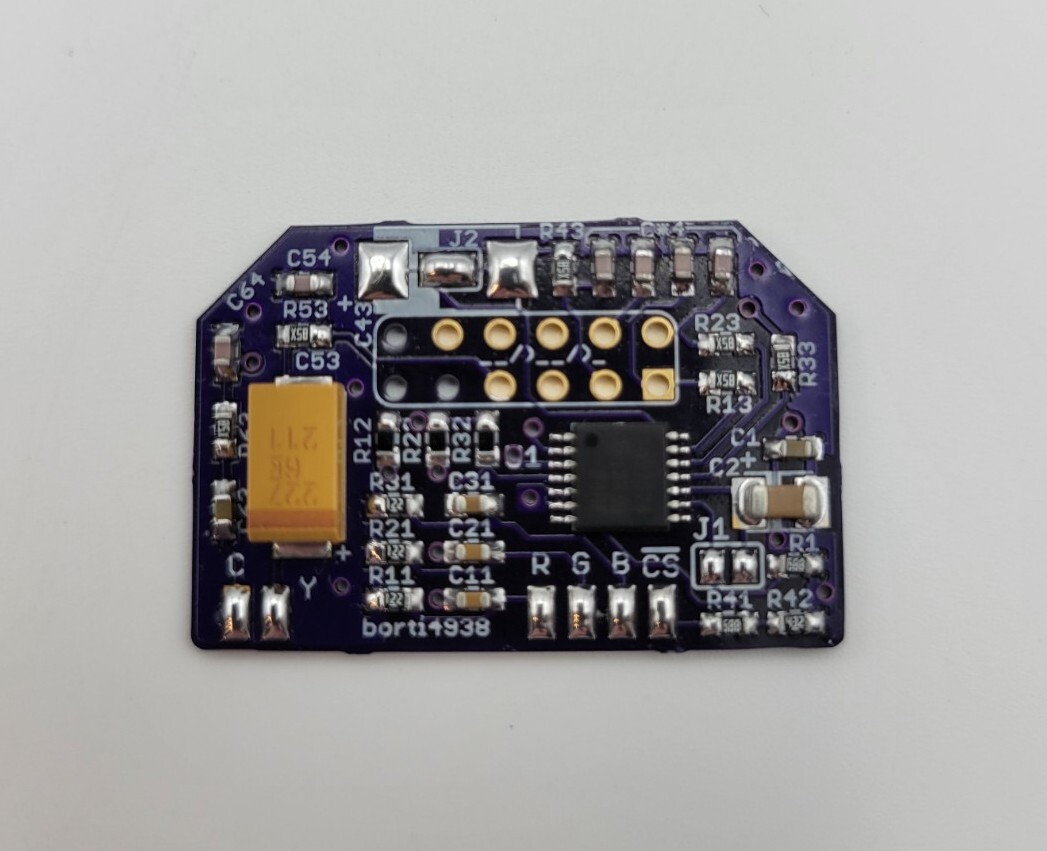 Borti4938 SNES RGB Amp V4.1a + S-Video configured for SNES Jr! TTL ...