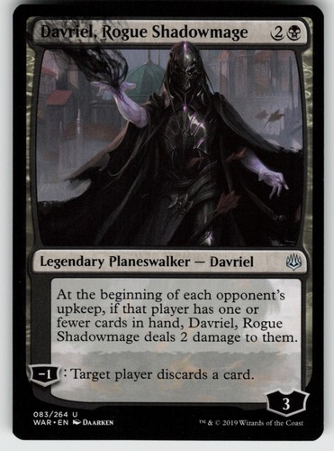 Davriel, Rogue Shadowmage U War of the Spark 83 MTG | eBay