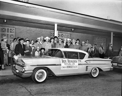 1958 Chevrolet Roy Rogers Official Car Ft Worth dealership 8 x 10 ...