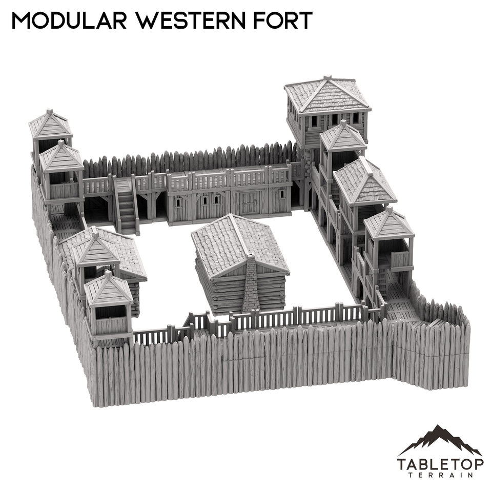 Modular Western Fort - Old Wild Western Rush - Wild West Terrain ...
