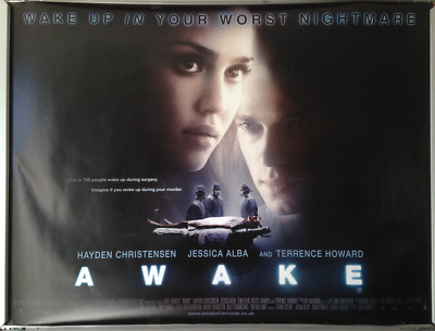 Cinema Poster: AWAKE 2008 (Quad) Hayden Christensen Jessica Alba ...