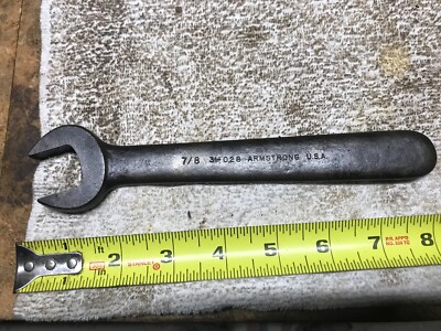 ARMSTRONG TOOLS USA 7/8 WRENCH MACHINEST MACHINE SHOP 31-028 | eBay