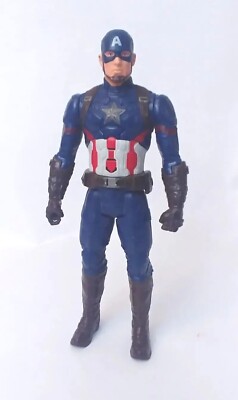 Captain America Talking Action Figure 12 Inch Hasbro Marvel Titan Hero ...