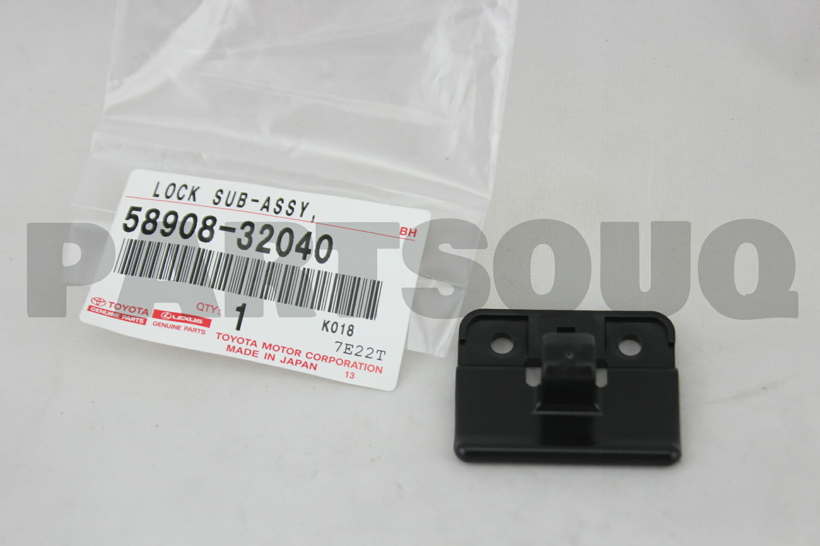 5890832040 Genuine Toyota LOCK SUB-ASSY, CONSOLE COMPARTMENT DOOR 58908 ...