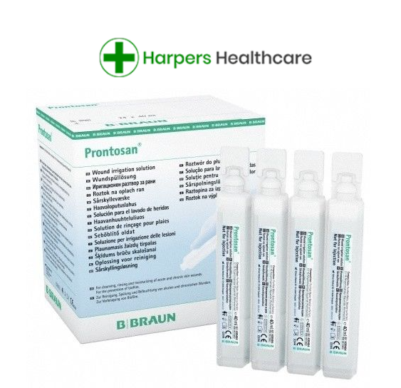 Prontosan Wound Irrigation Solution 4 X 40ml Pods rinse for skin wounds ...
