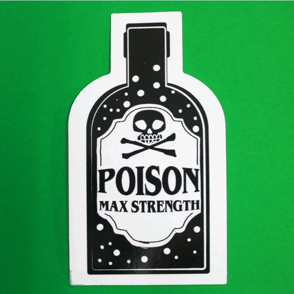 Poison Bottle Sticker