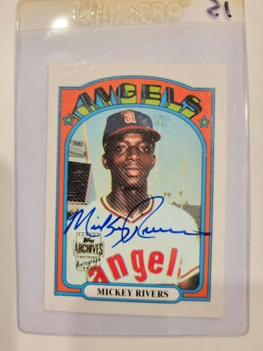 1972 Topps Autograph Mickey Rivers #272 (RC) | eBay