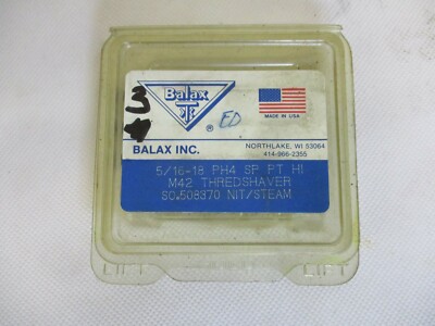 NEW BOX OF 3 BALAX 5/16-18 PH4SPPT M42 THREDSHAVER | eBay