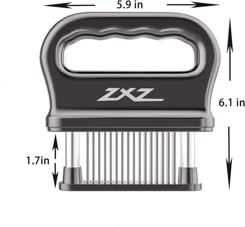 ZXZ Meat Tenderizer, 48 Stainless Steel Sharp Needle Blade, Heavy ...