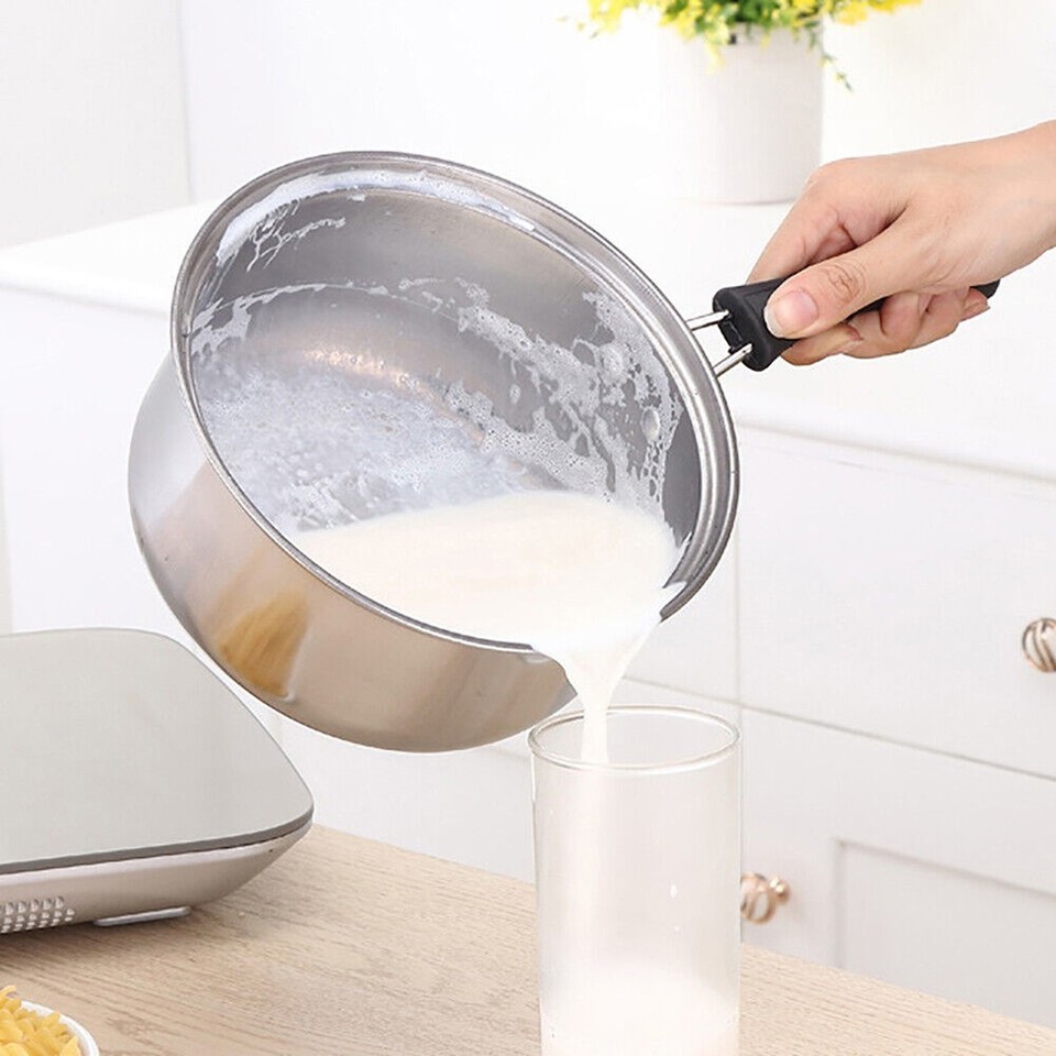 3 Set Deep Saucepan Set Non Stick Stainless Steel Pan Set Saucepans ...