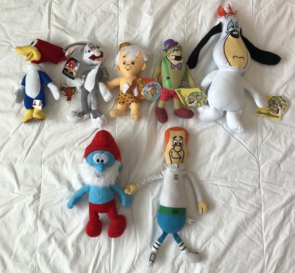 Vintage Cartoon Character Plushies Vintage Stuffed Animal Lot 90s ...