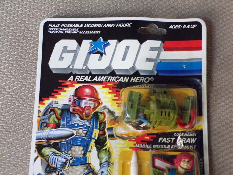 Vintage 1987 Hasbro GI Joe FAST DRAW~ NEW & SEALED ~ MINT ON CARD | eBay