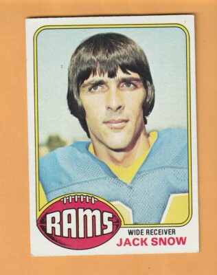 Jack Snow Los Angeles Rams 1976 Topps #401 Notre Dame Irish 8A | eBay