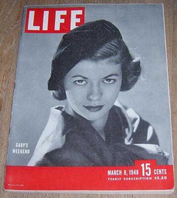 Life Magazine March 8, 1948 Gaby Bouche Madison Square Garden Carl Hall ...