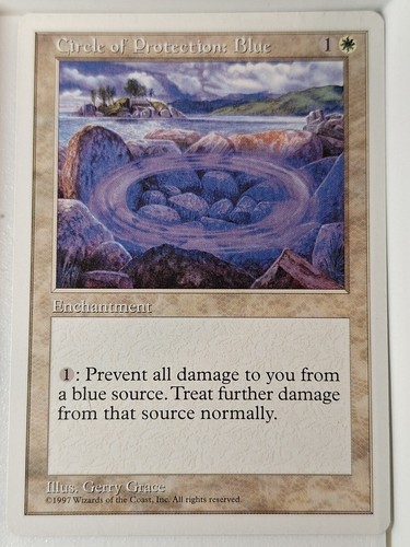 Circle of Protection: Blue - 5th Edition Core Set - Magic the Gathering ...