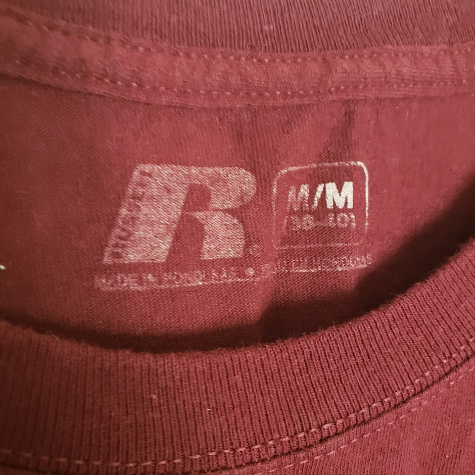 Russell Maroon Tempe ASU Arizona State University Sun Devils Tee Shirt ...