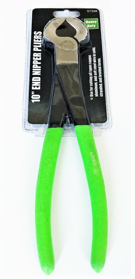 GRIP 10" LONG REACH END NIPPER CUTTERS WIRE CUTTING PLIERS PINCER DYKES ...