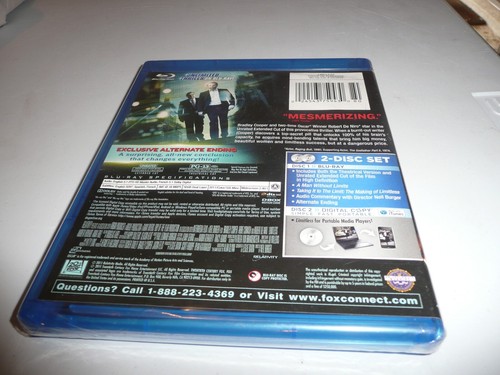 Limitless (Blu-ray Disc, 2011, 2-Disc Set, Unrated Includes Digital ...