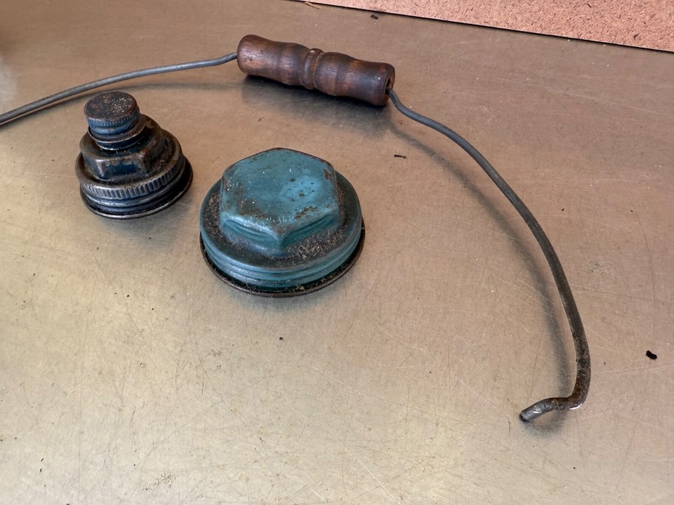 Vtg. Gas Or Oil Can Cap Or Spout For -5 Gallon Container With Wood ...