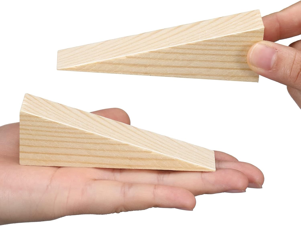 Wooden Wedges for Chair Caning Supplies Wood Wedge Non Slip Wood Door ...
