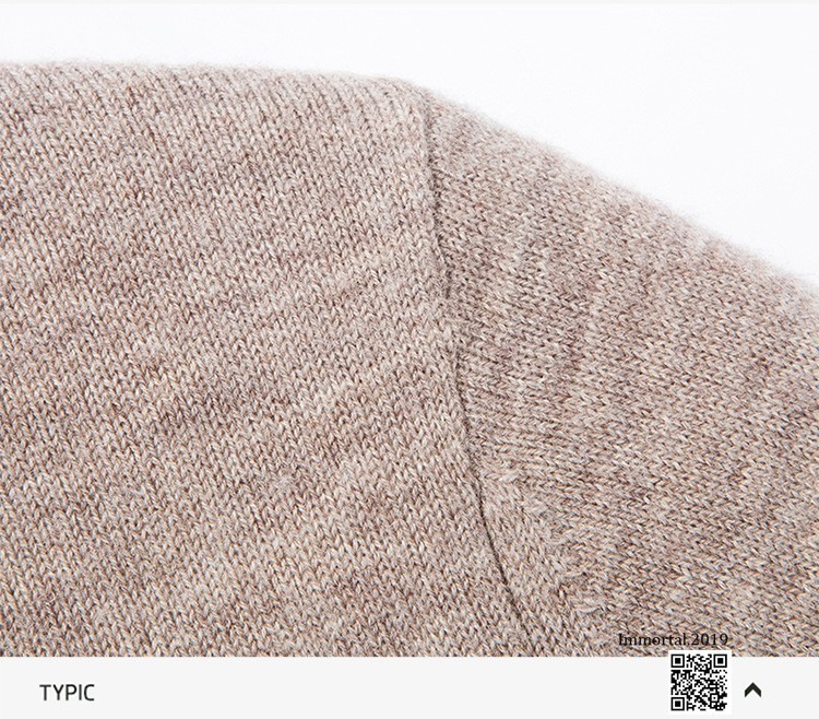 Men 100% Wool Warm Half-Zip Turtleneck Sweater Long Sleeve Pullover ...