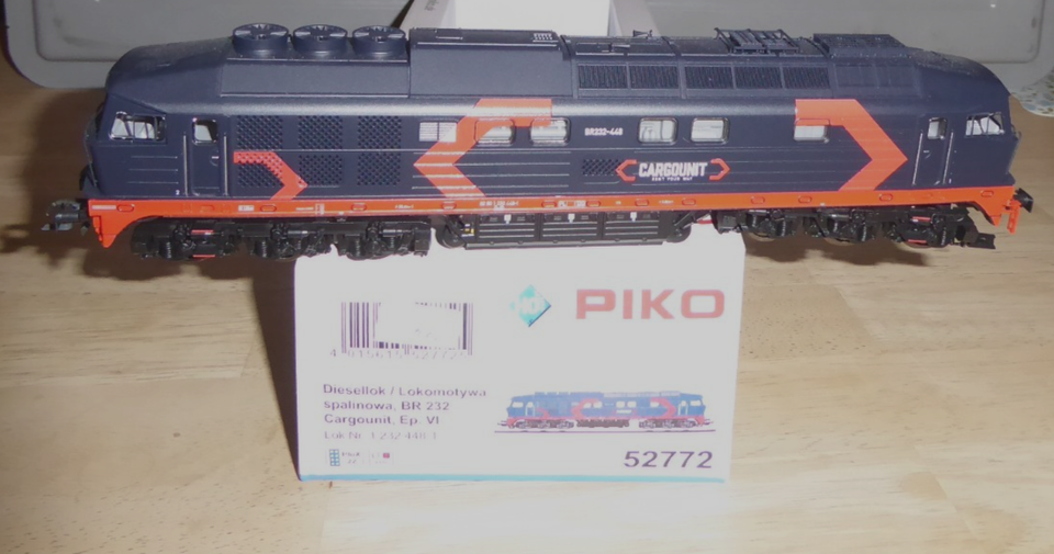 Piko 52772 H0 Diesellok BR 232 448-1-BR 132 CARGOUNIT Epoche 5/6 mit ...