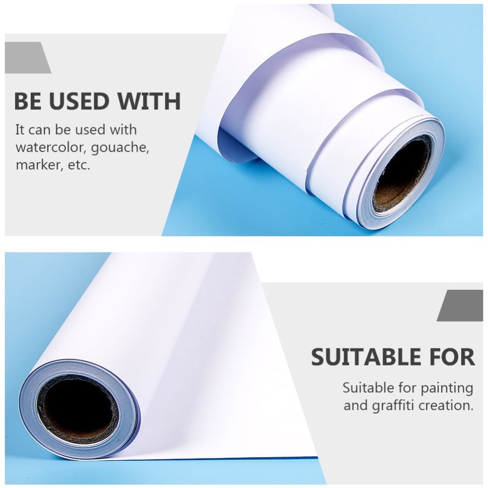 3 Rolls DIY Dedicated Painting Paper Rolls for Children (white) | eBay