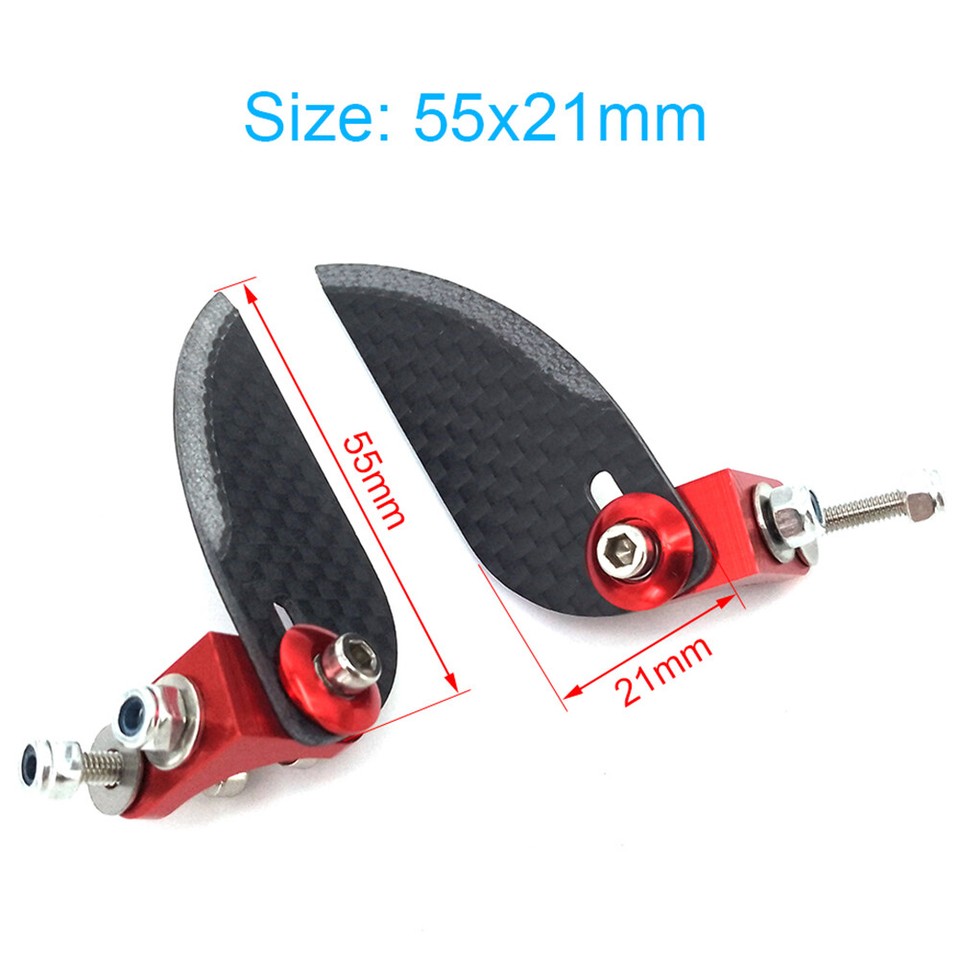 1Pair RC Boat Turn Fins 62x25mm 55x21mm fr RC Speed Boat Racing Boat ...