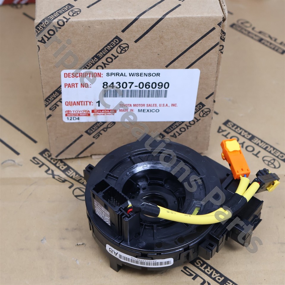 Toyota Genuine 84307-06090 Cable Sub-Assy Spiral W/Sensor 8430706090 ...