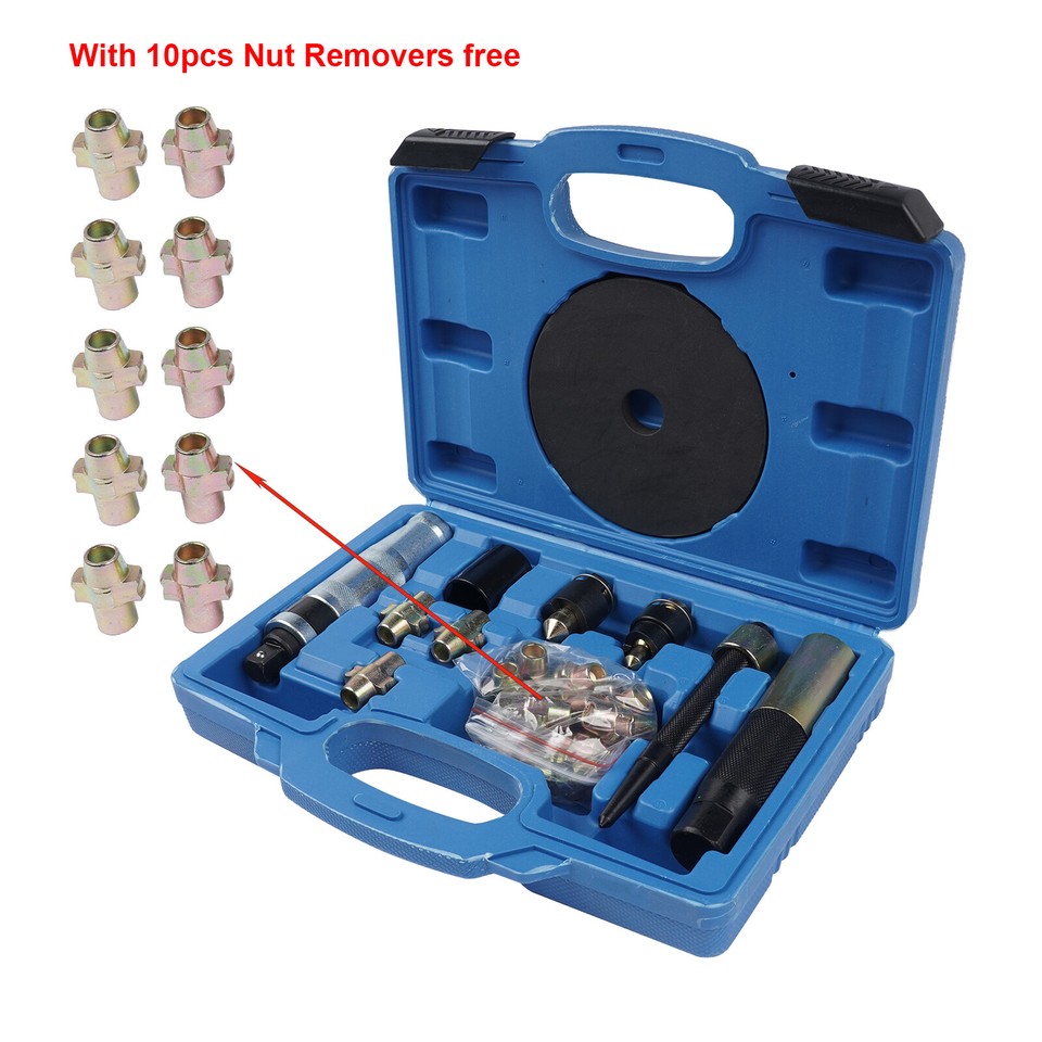 10pcs Nut Removers Master Locking Wheel Nut Removal Tool Kit w/ 10 Free ...