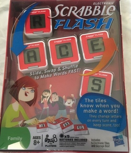 Hasbro Scrabble Flash Electronic Family Word Game - NEW in Factory ...