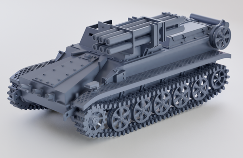 WW2 GERMAN BORGWARD IV (Sd.Kfz.30) , 3D PRINTED, MANY SCALES AVAILABLE ...