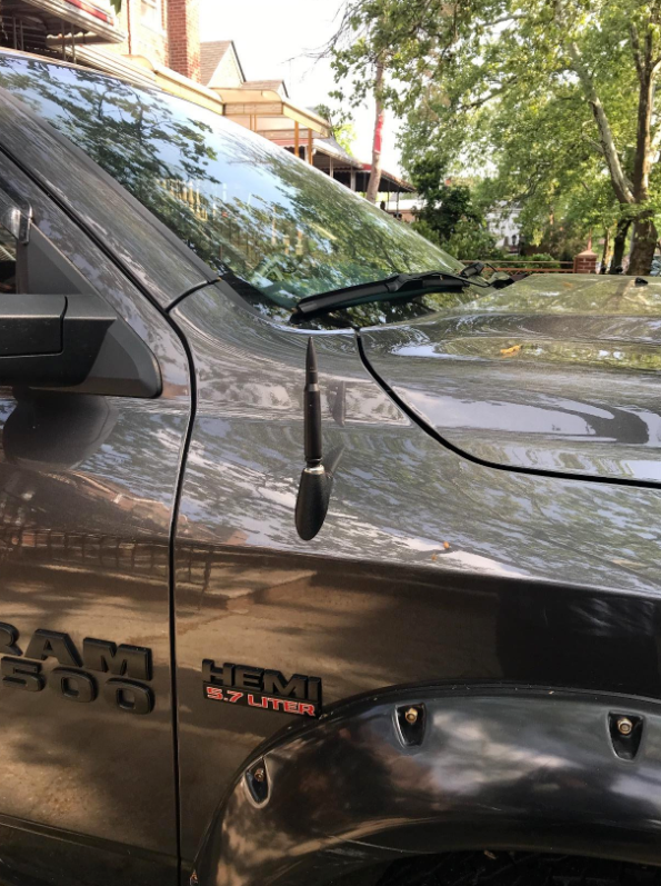 Ram Antenna Mount Short Black Antenna Mast For Dodge Ram 1999-2008 ...