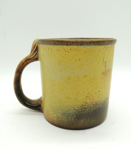 Vintage John Buck Pottery 3D Lion Cup Mug Variegated Earth Tones ...