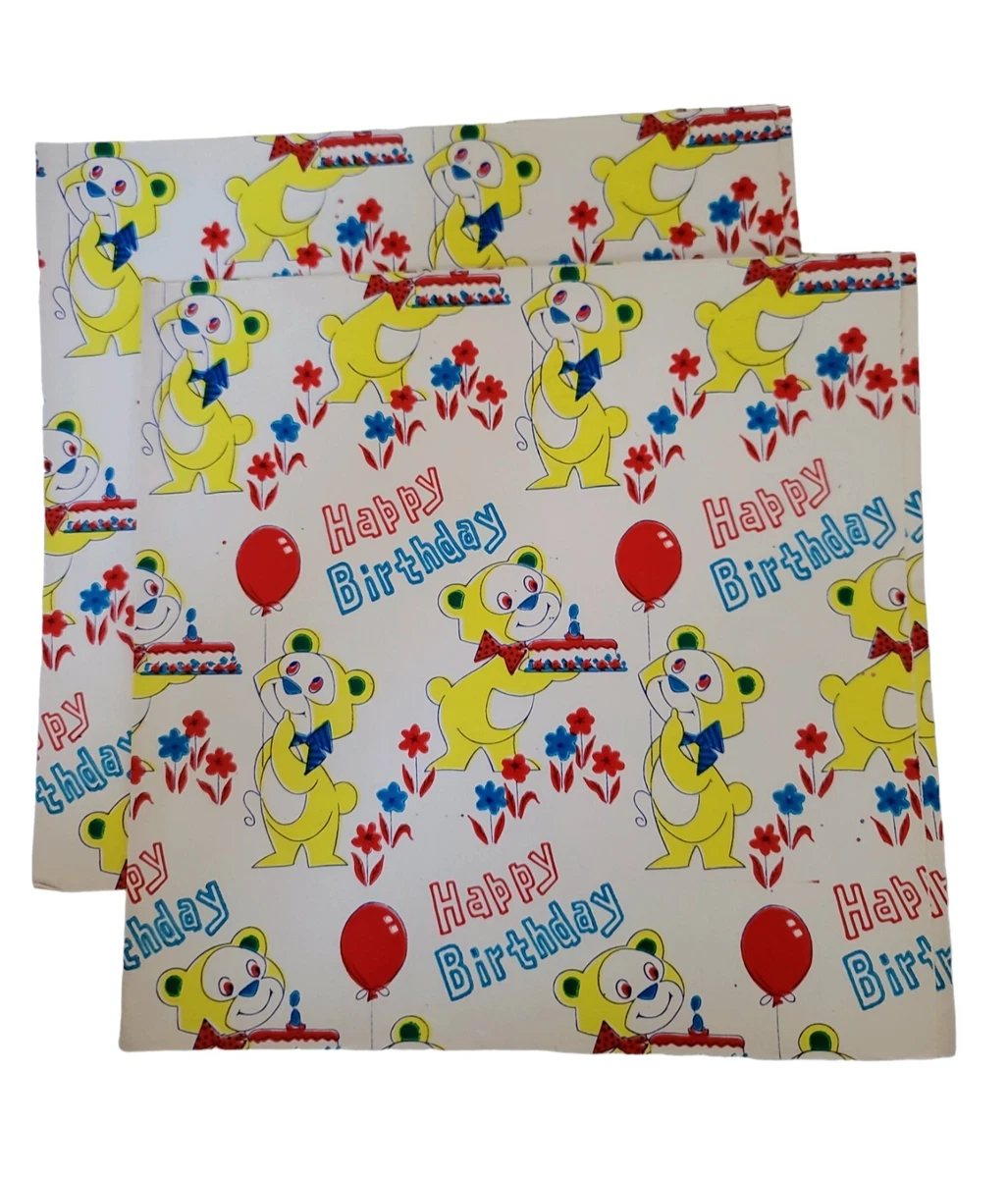 Vintage Birthday Wrapping Paper