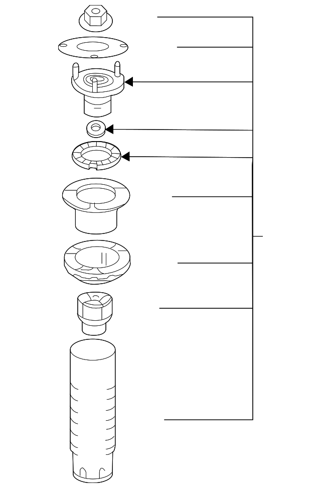 Mercedes-Benz 1663200326 Genuine OEM Strut Mount for sale online | eBay