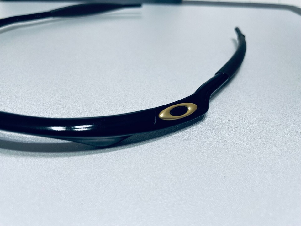 Oakley M Frame Polished Black Frame w/ Gold Oakley Icons - Brand New | eBay