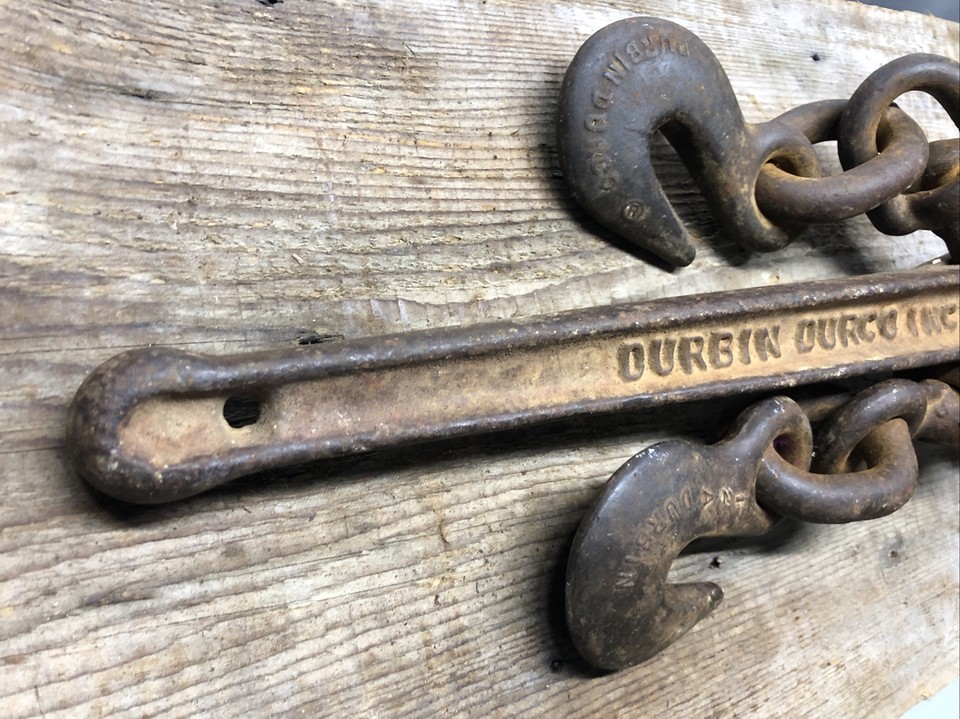 Vintage Durbin Durco 20000 lb Lever Chain Load Binder Tow Truck Logging ...