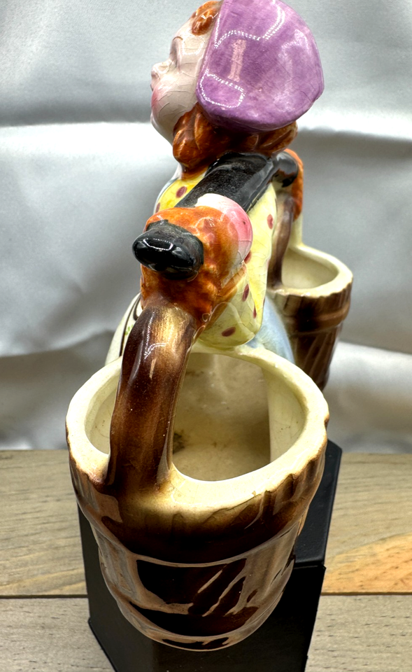 RARE Dutch Boy/Girl w/Water Buckets-Hand Painted-Planter Vase-Japan | eBay