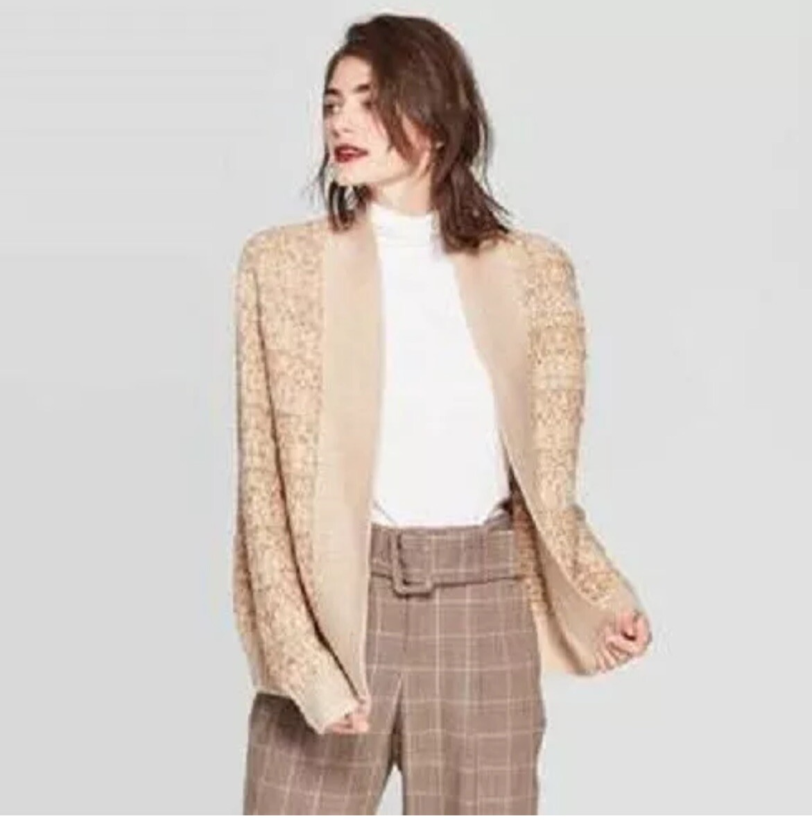 A New Day Women’s Sweater Cardigan Tan Carmel Light Brown Size XXL NWT ...