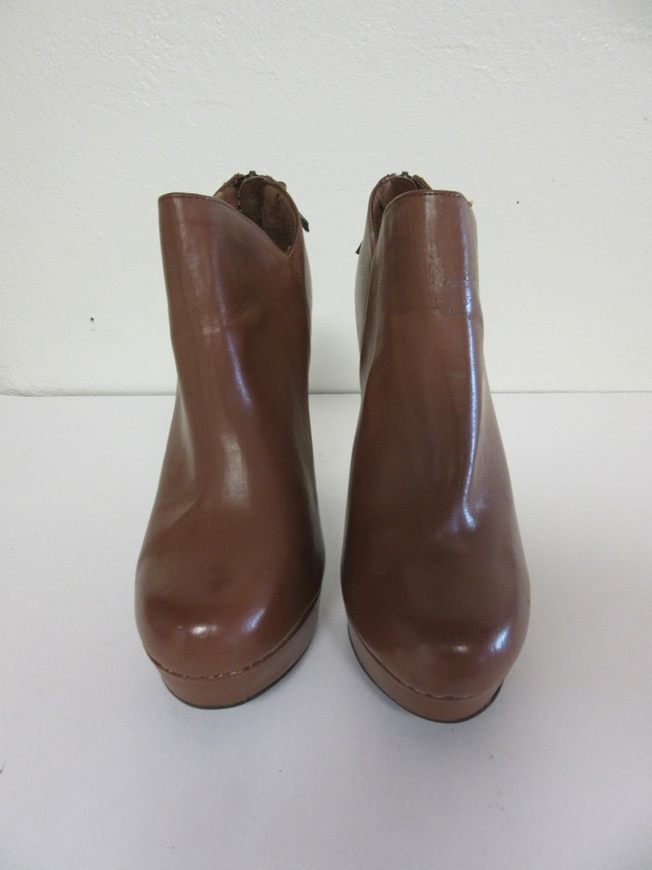 MADDEN GIRL Tan Platform 11 Back Zip Stiletto Ankle Bootie | eBay