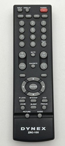 Dynex ZRC-100 Black Universal Video Audio TV Remote Control | eBay