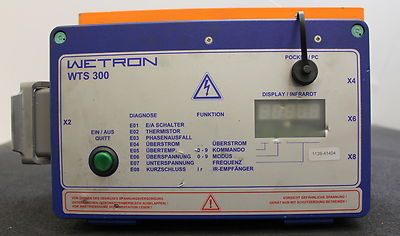 WETRON WTS 300 Type WTS 339 Stromabnehmer 400V 50Hz max. 2.5A gebraucht ...