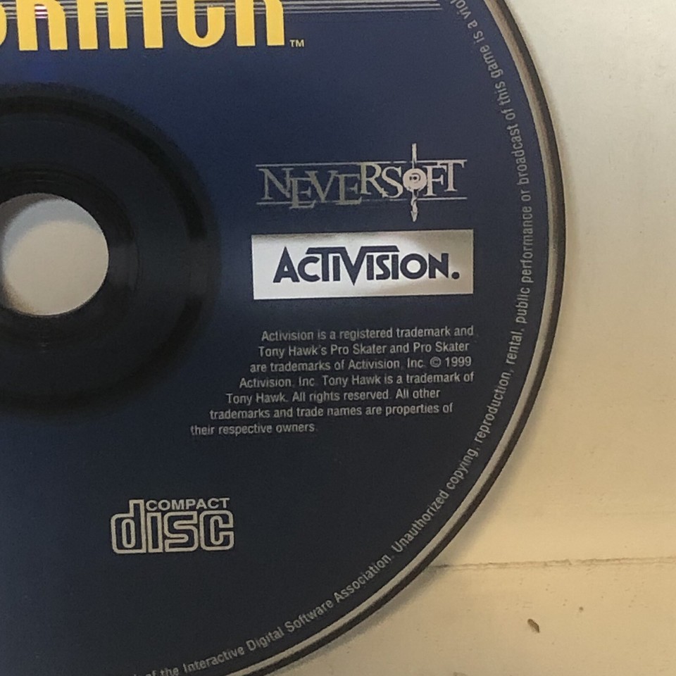 Tony Hawk Pro Skater 1 - Playstation 1 PS1 - Disc Only & Tested - Works ...