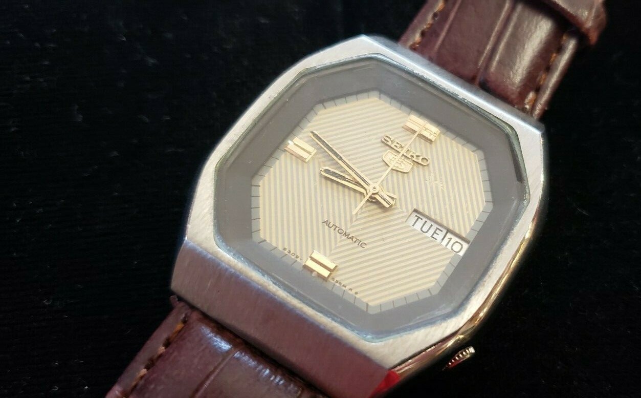 1981 OCTAGON 6309-5530 [A6] SEIKO 5 MEN'S AUTOMATIC WRISTWATCH | eBay